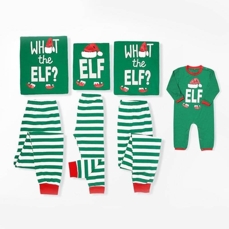 Christmas Onesies Pyjamas Candy Striped Matching His And Hers Family_MuFree